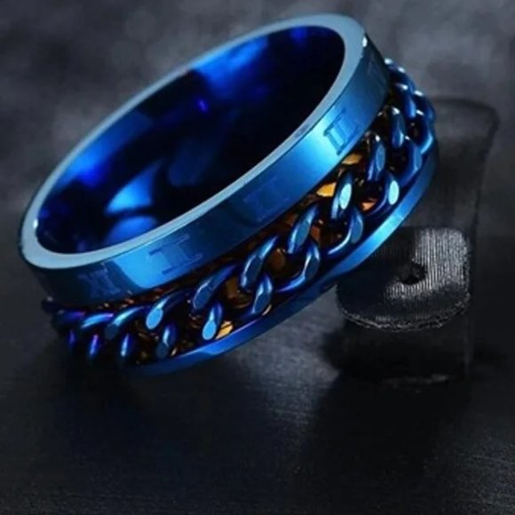 Accessories | 392 Men Chain Decor Ring | Poshmark